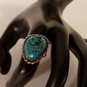Vintage | Jewelry | Vintage Turquoise Sterling Silver Ring | Poshmark